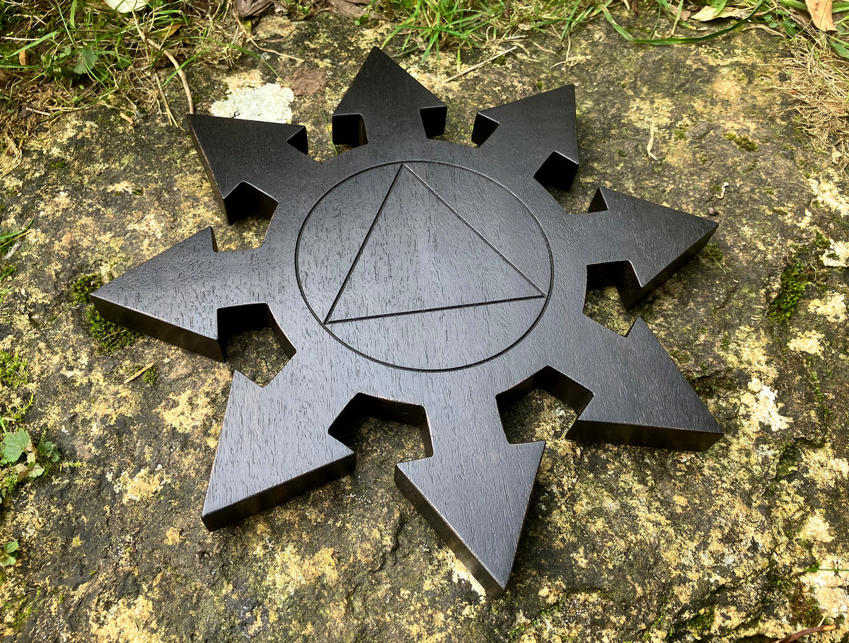 THE CHAOSPHERE - Large altar piece carved in solid walnut (Chaos Magic ...