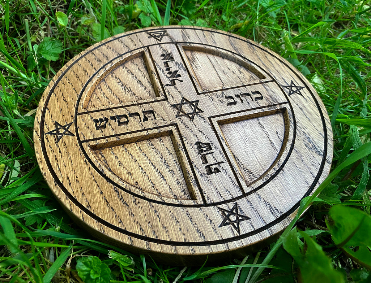 THE ELEMENTAL PENTACLE - Carved in Solid Oak – The Hermetic Workshop