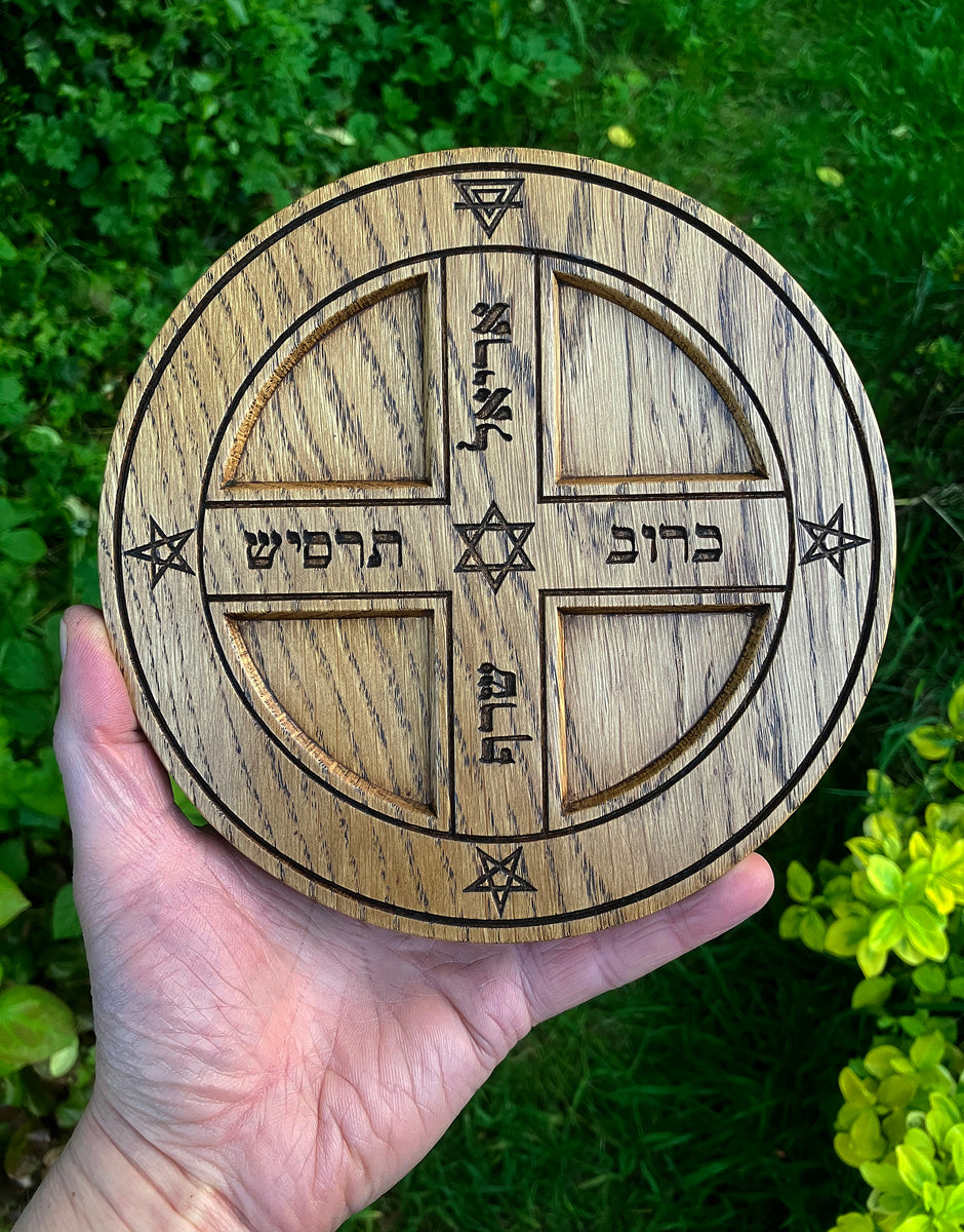 THE ELEMENTAL PENTACLE - Carved in Solid Oak (Ceremonial Magic) – The ...