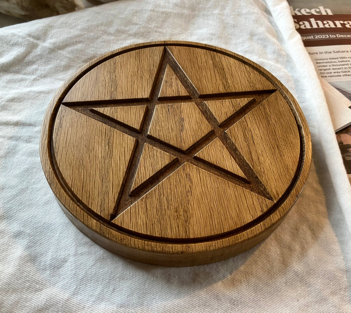 THE ALTAR PENTACLE - Carved in Solid Oak – The Hermetic Workshop