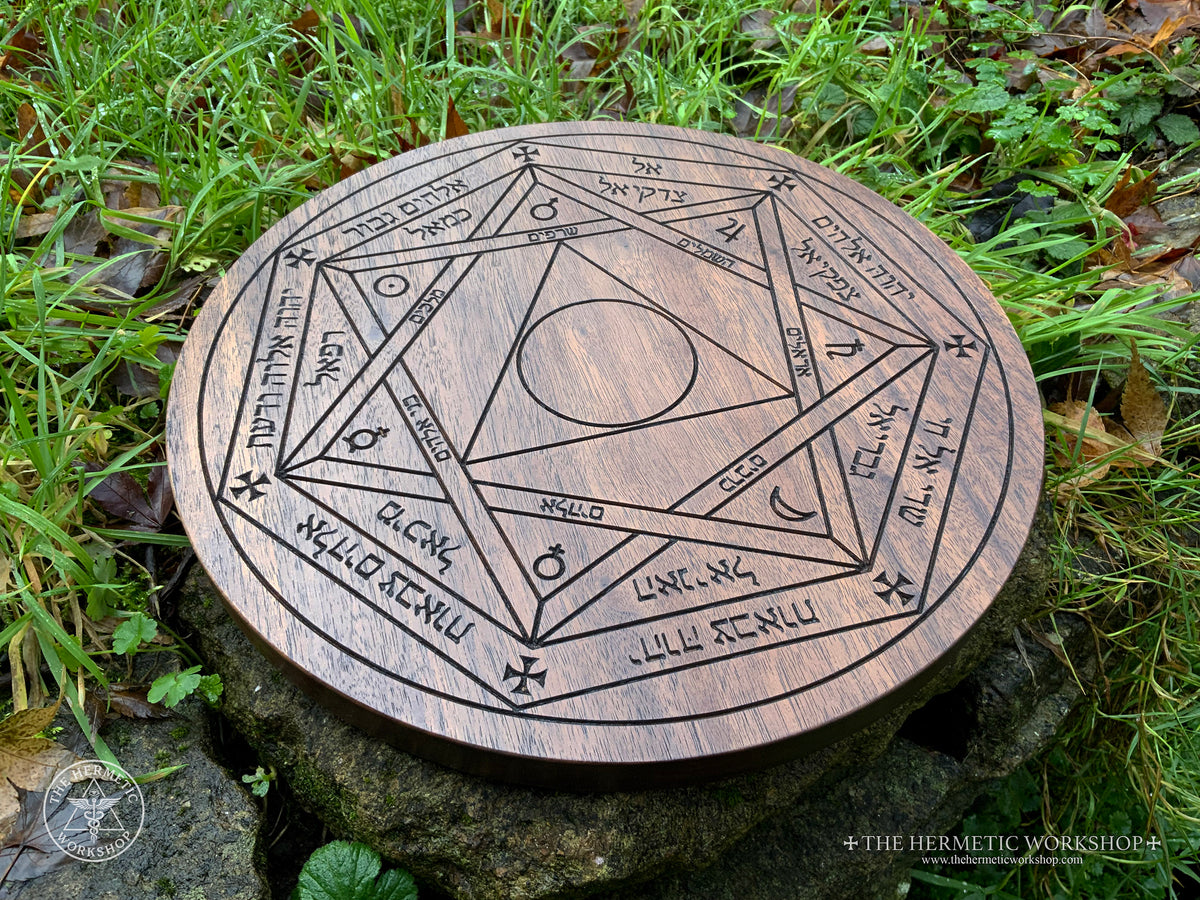 THE PLANETARY MAGIC TABLE OF PRACTICE - Carved in Solid Walnut // Cere ...