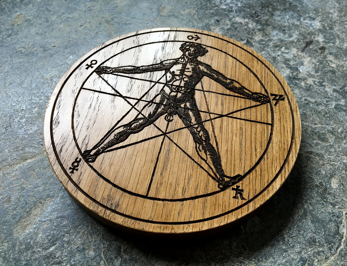 THE AGRIPPA PENTACLE - Earth Pentacle Carved in Solid Oak (Cornelius A ...